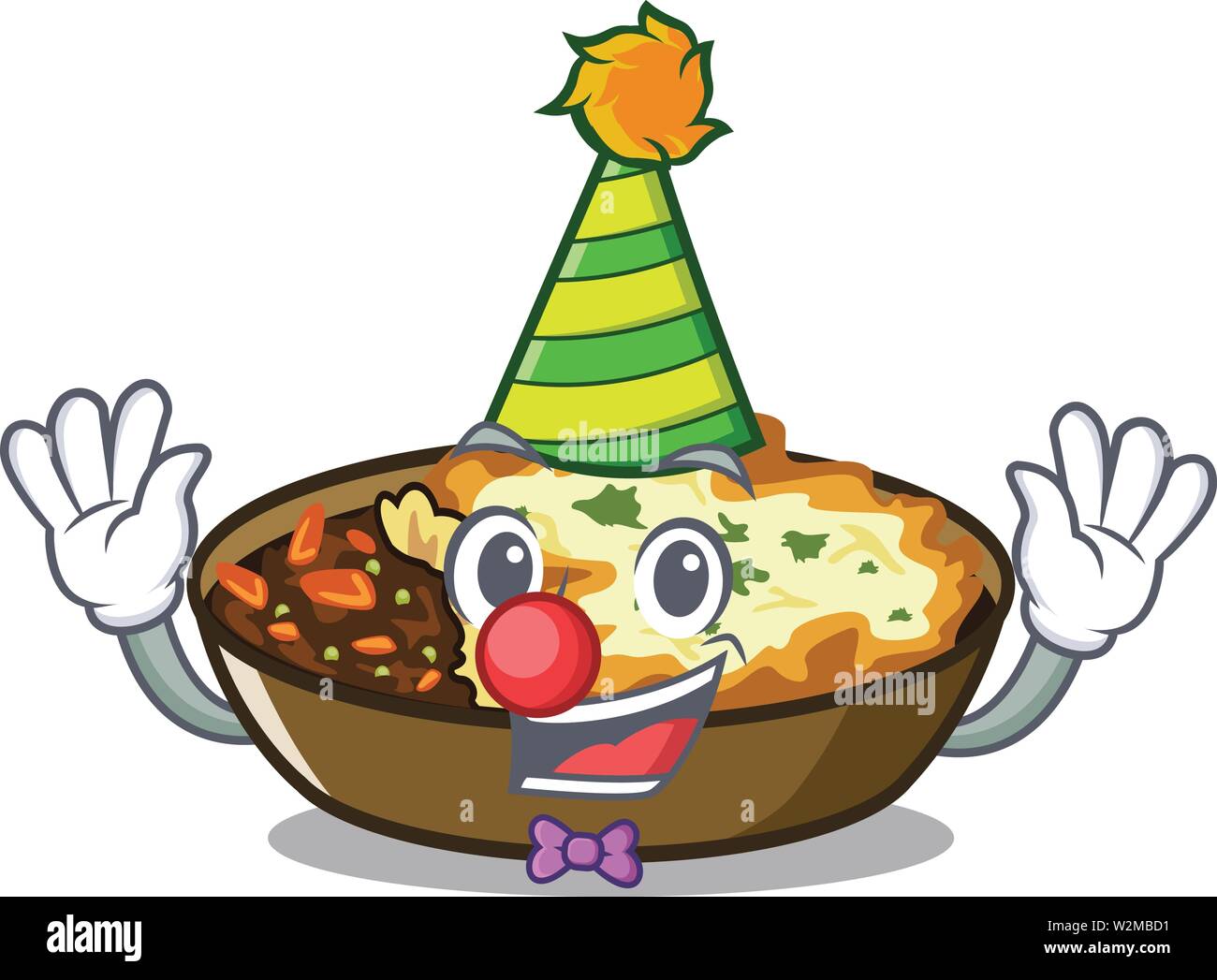 Clown gratin is baked in cartoon oven Stock Vector Image & Art - Alamy
