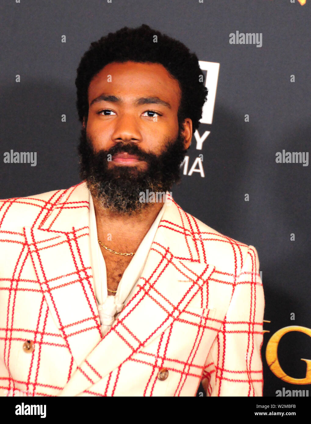 Hollywood, California, USA 9th July 2019 Singer/actor Donald Glover ...
