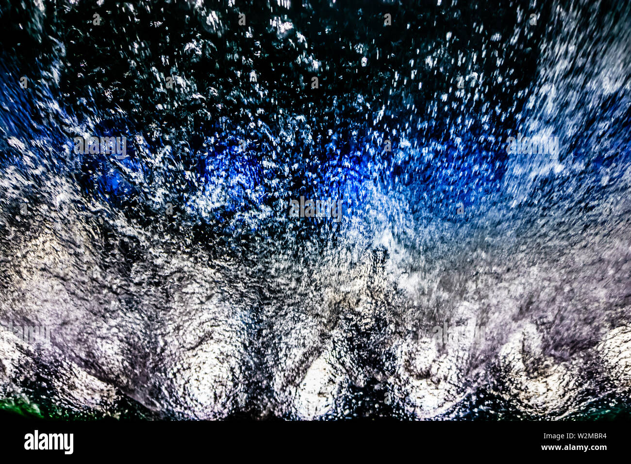 Singapore - Jul 2, 2019: Abstract view of HSBC Rain Vortex in Jewel ...