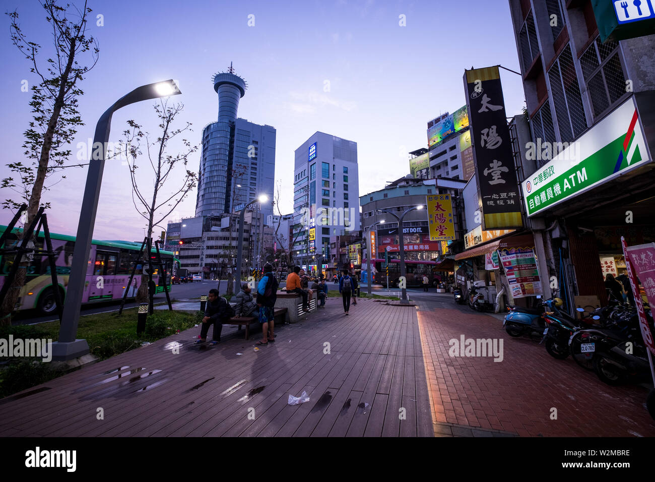 Taichung, Taiwan - 4 Mar 2019: Landscape of beautiful Taichung City at ...