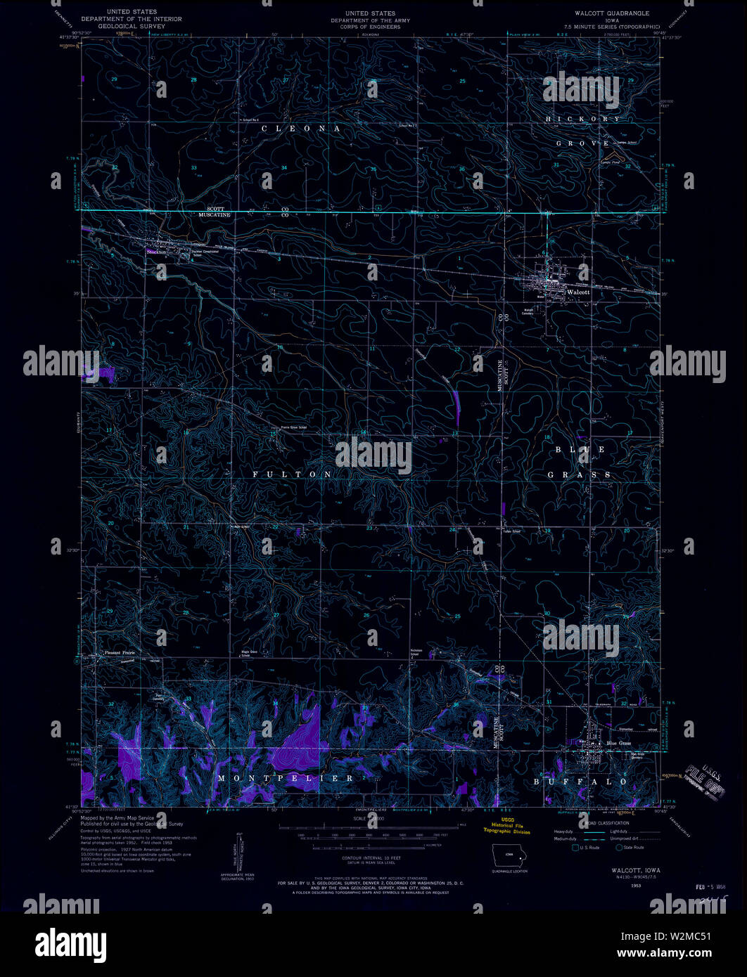 Map of walcott hi-res stock photography and images - Alamy