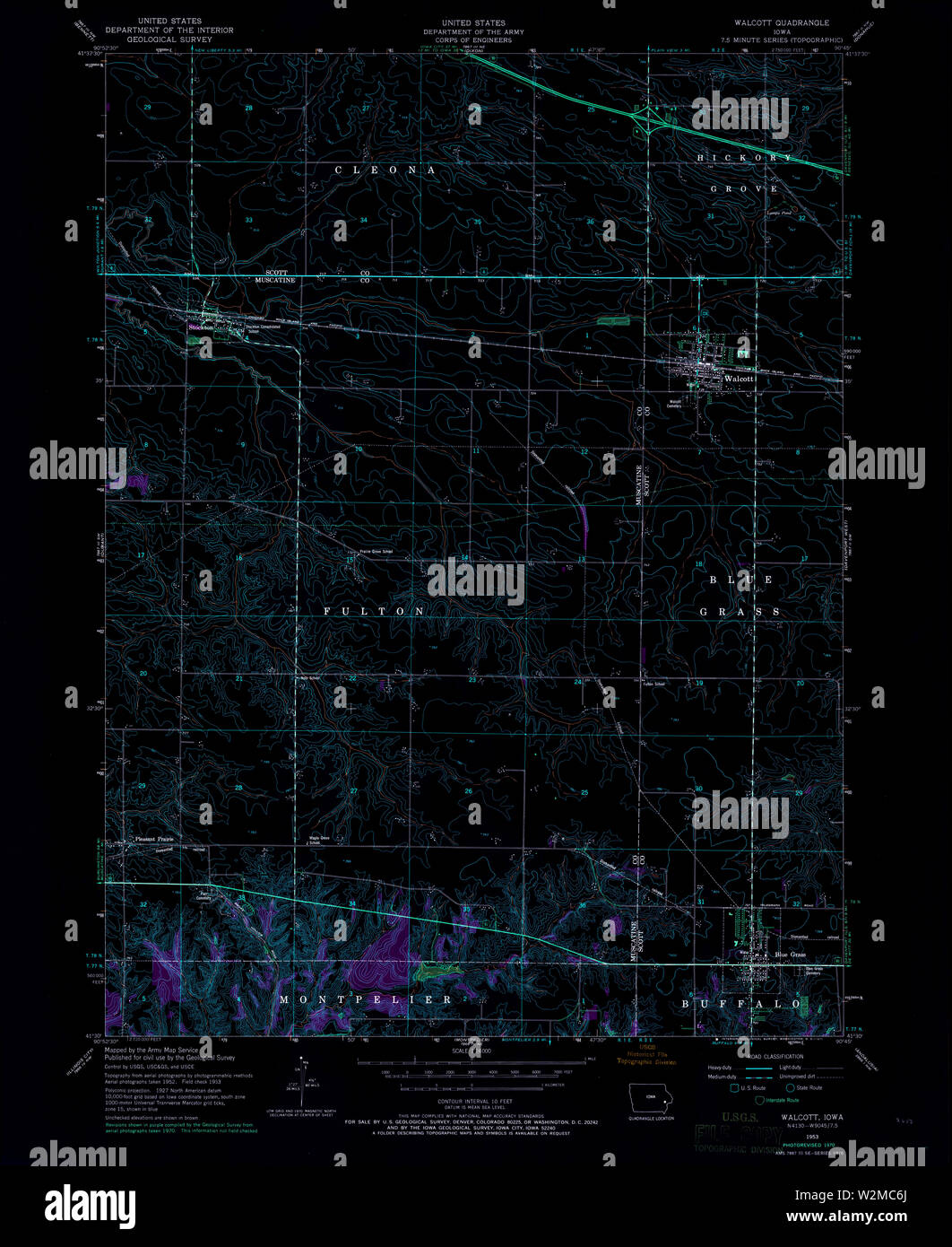 Map of walcott hi-res stock photography and images - Alamy