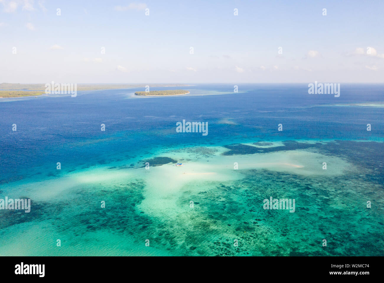 Mansalangan sandbar, Balabac, Palawan, Philippines. Tropical islands ...