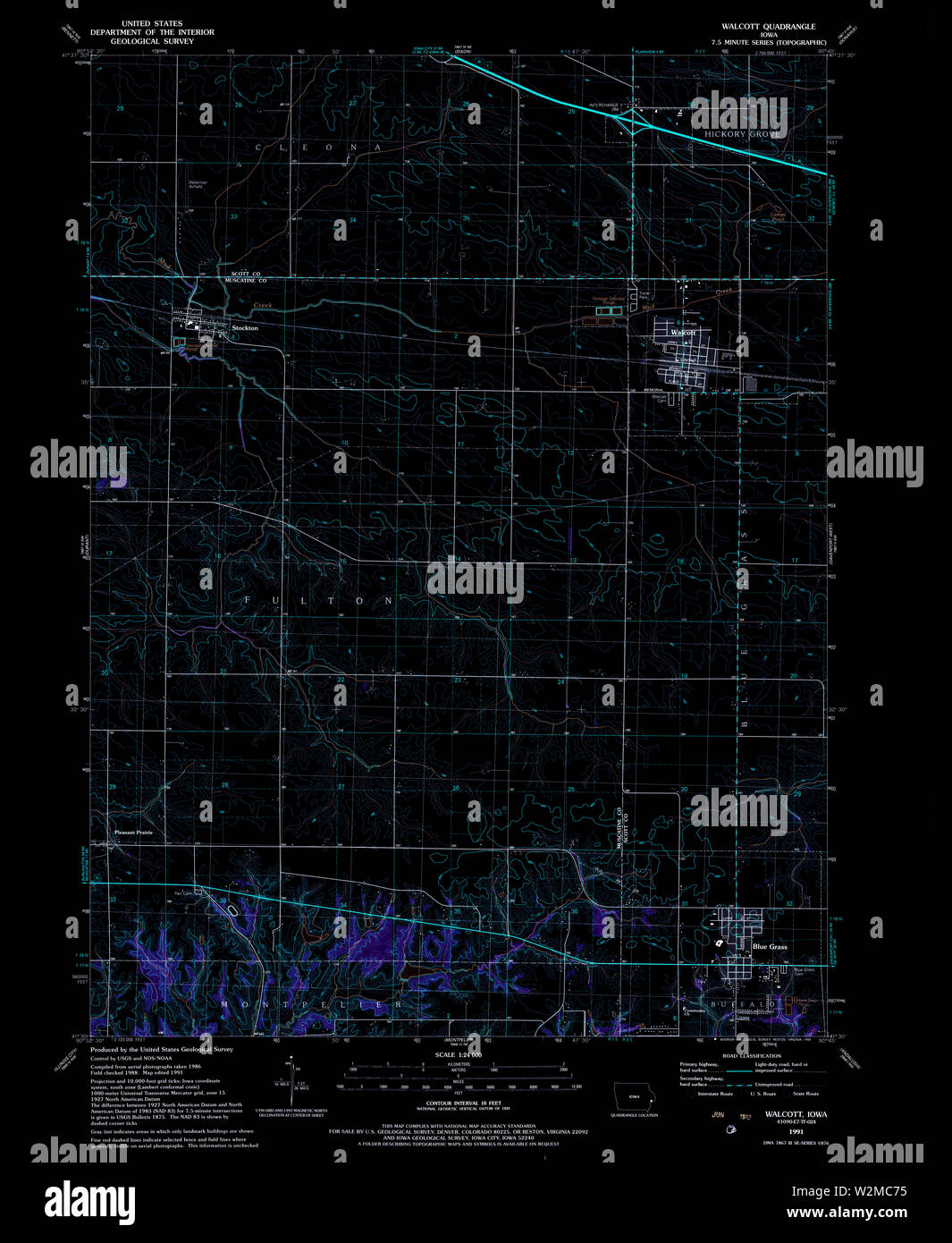 Map of walcott hi-res stock photography and images - Alamy