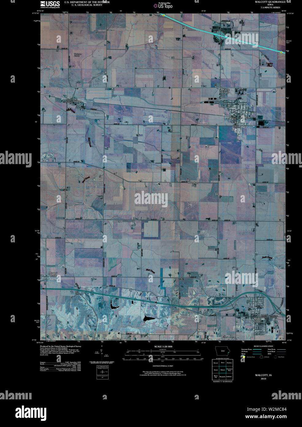 Map of walcott hi-res stock photography and images - Alamy