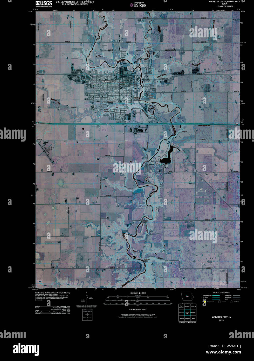 Map of webster city hi-res stock photography and images - Alamy