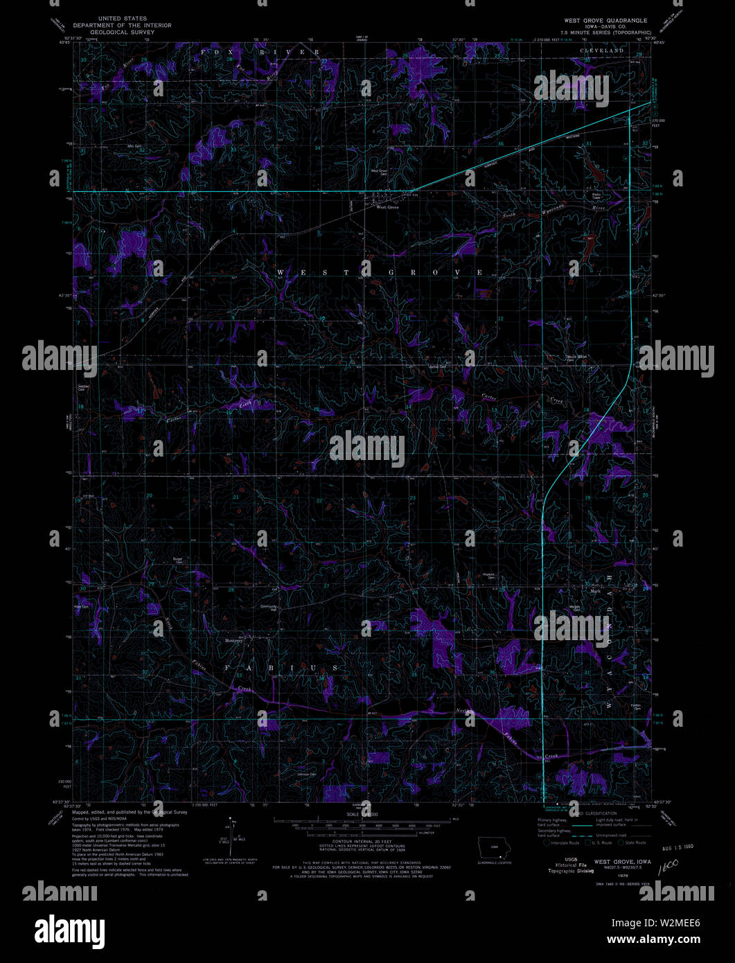 Map of west grove hi-res stock photography and images - Alamy