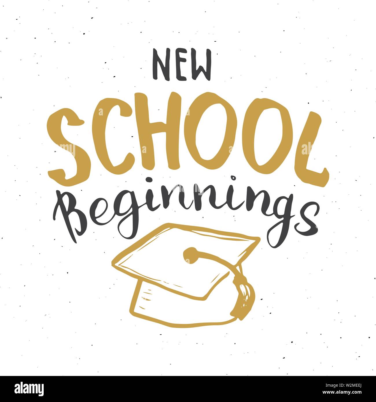 Back to School Calligraphic Lettering. Calligraphy Lettering with ...