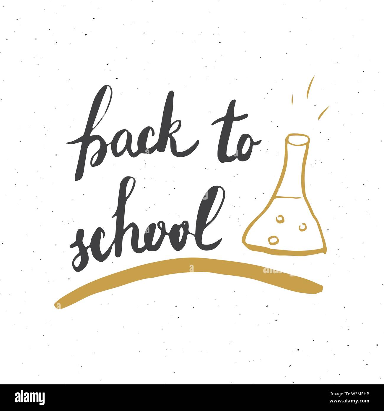 Back to School Calligraphic Lettering. Calligraphy Lettering with ...