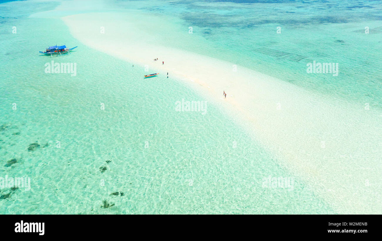 Mansalangan sandbar, Balabac, Palawan, Philippines. Tropical islands ...