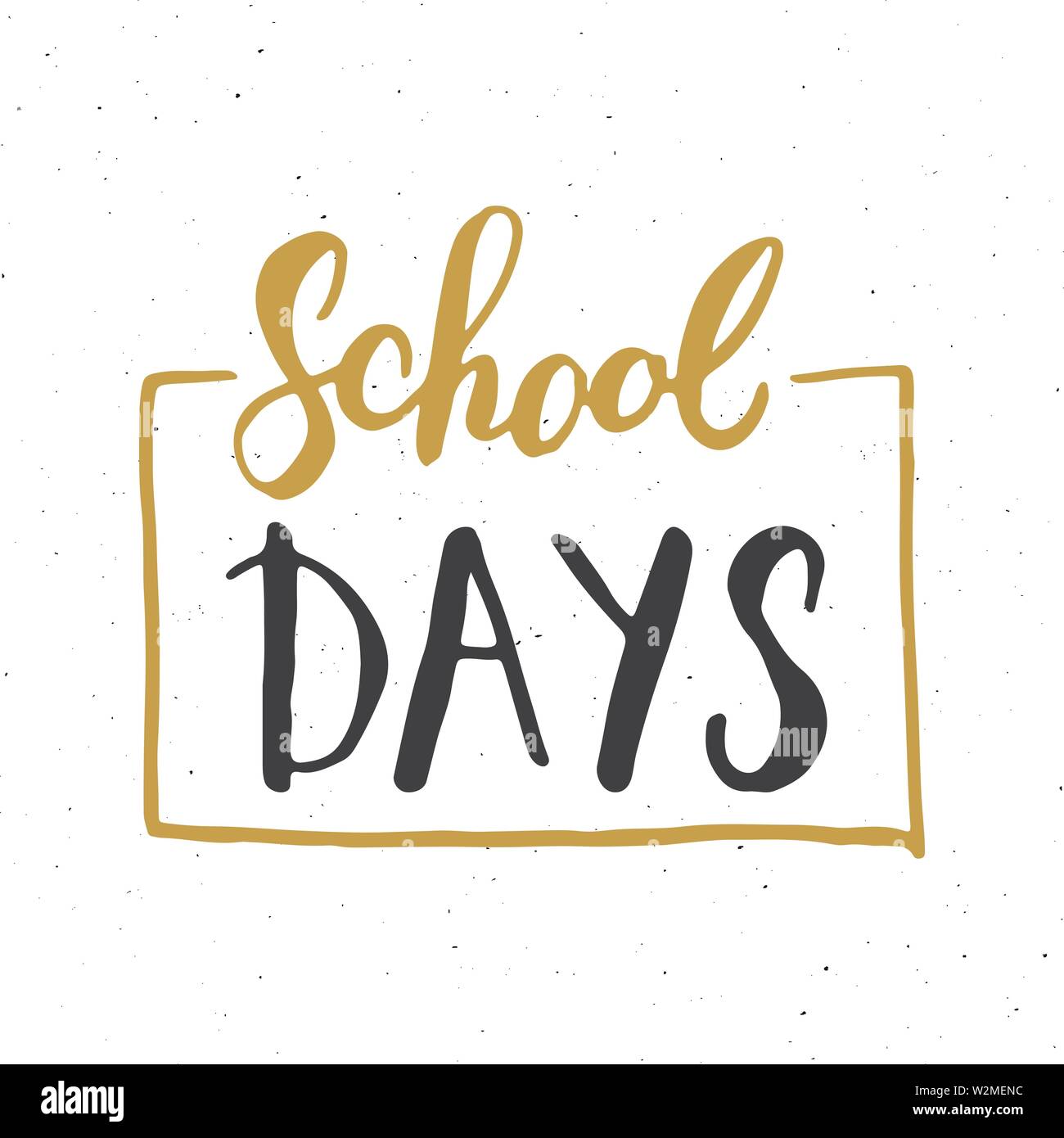 Back to School Calligraphic Lettering. Calligraphy Lettering with ...