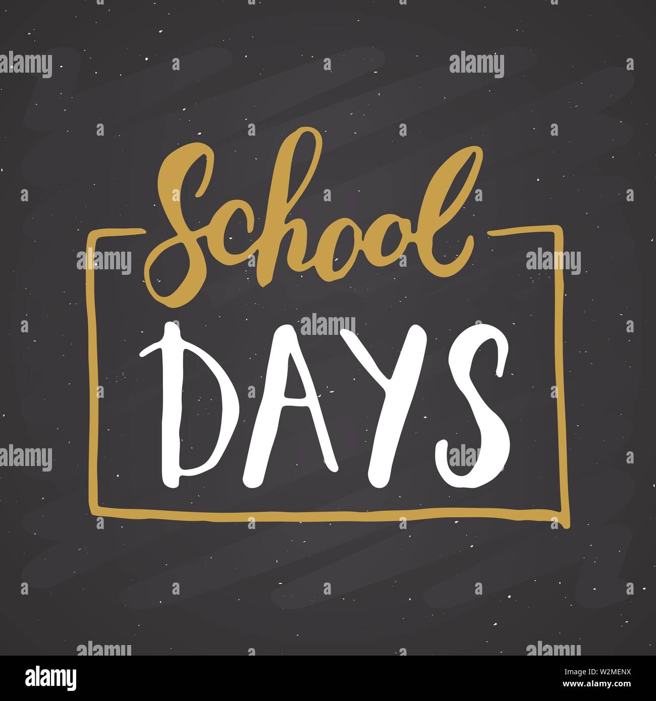 Back to School Calligraphic Lettering. Calligraphy Lettering with ...