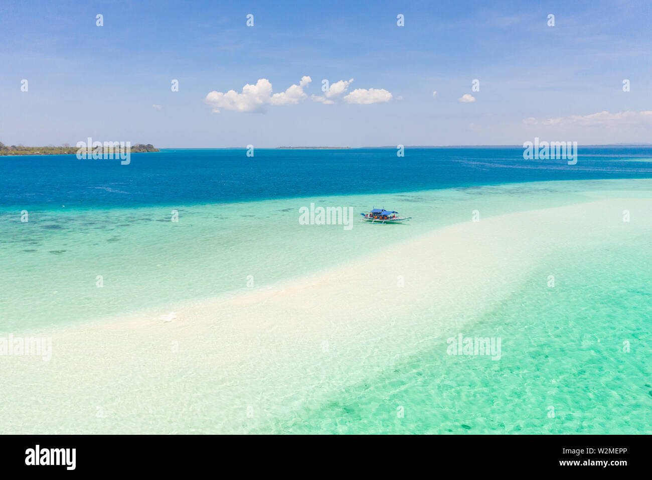 Mansalangan sandbar, Balabac, Palawan, Philippines. Tropical islands ...