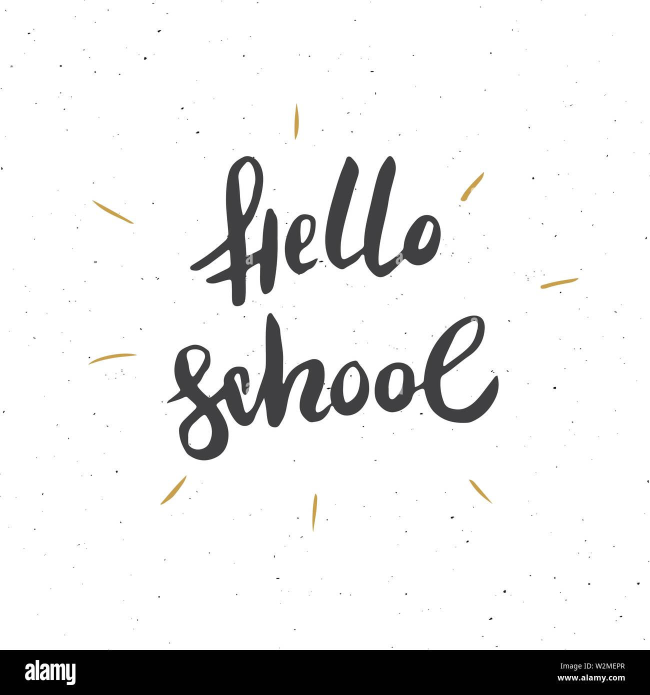 Back to School Calligraphic Lettering. Calligraphy Lettering with ...