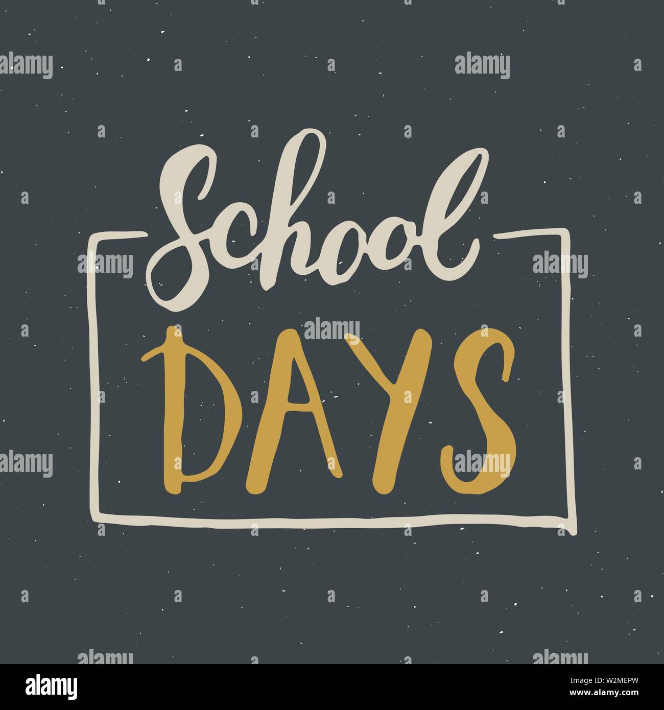 Back to School Calligraphic Lettering. Calligraphy Lettering with ...