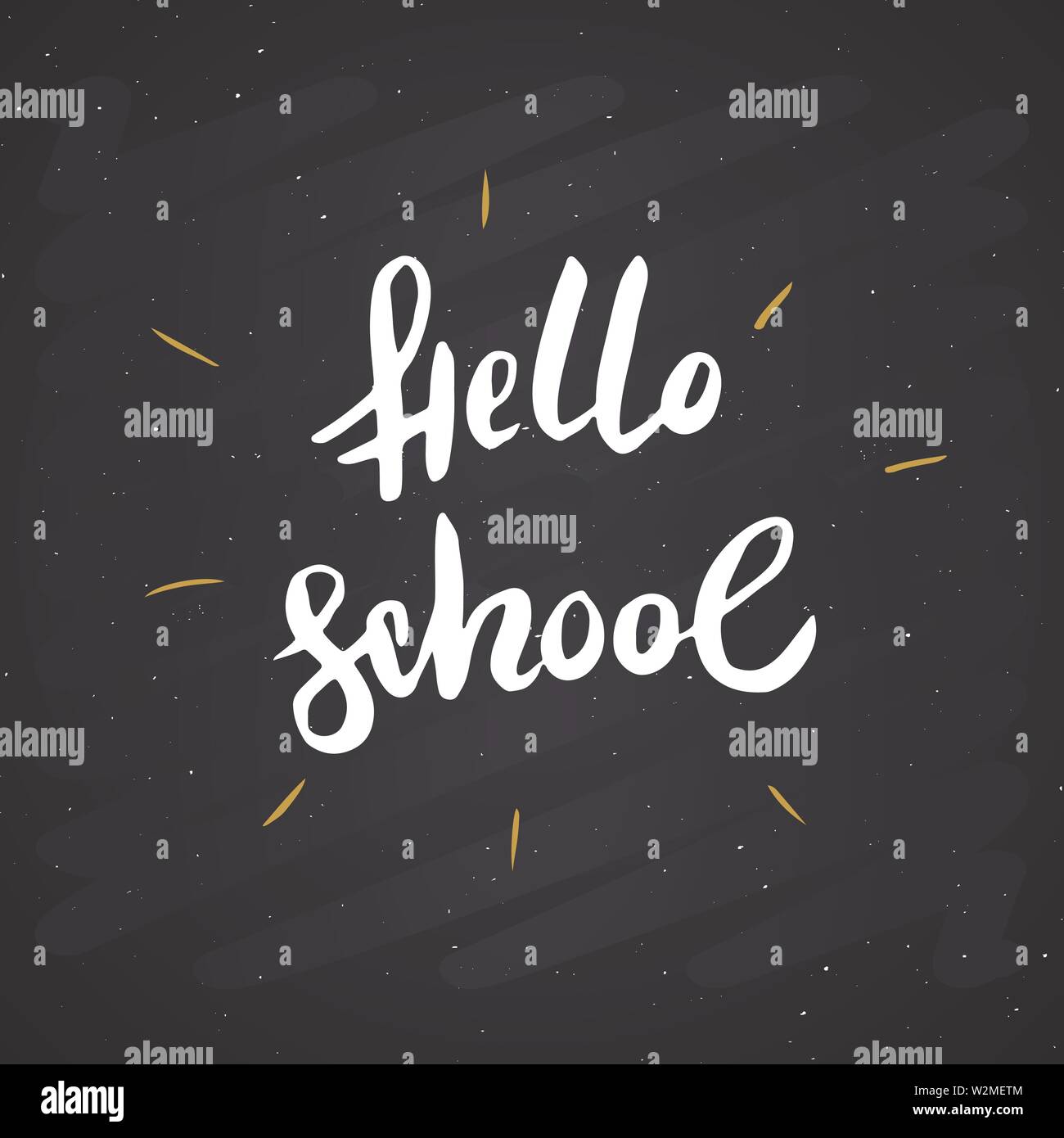 Back to School Calligraphic Lettering. Calligraphy Lettering with ...