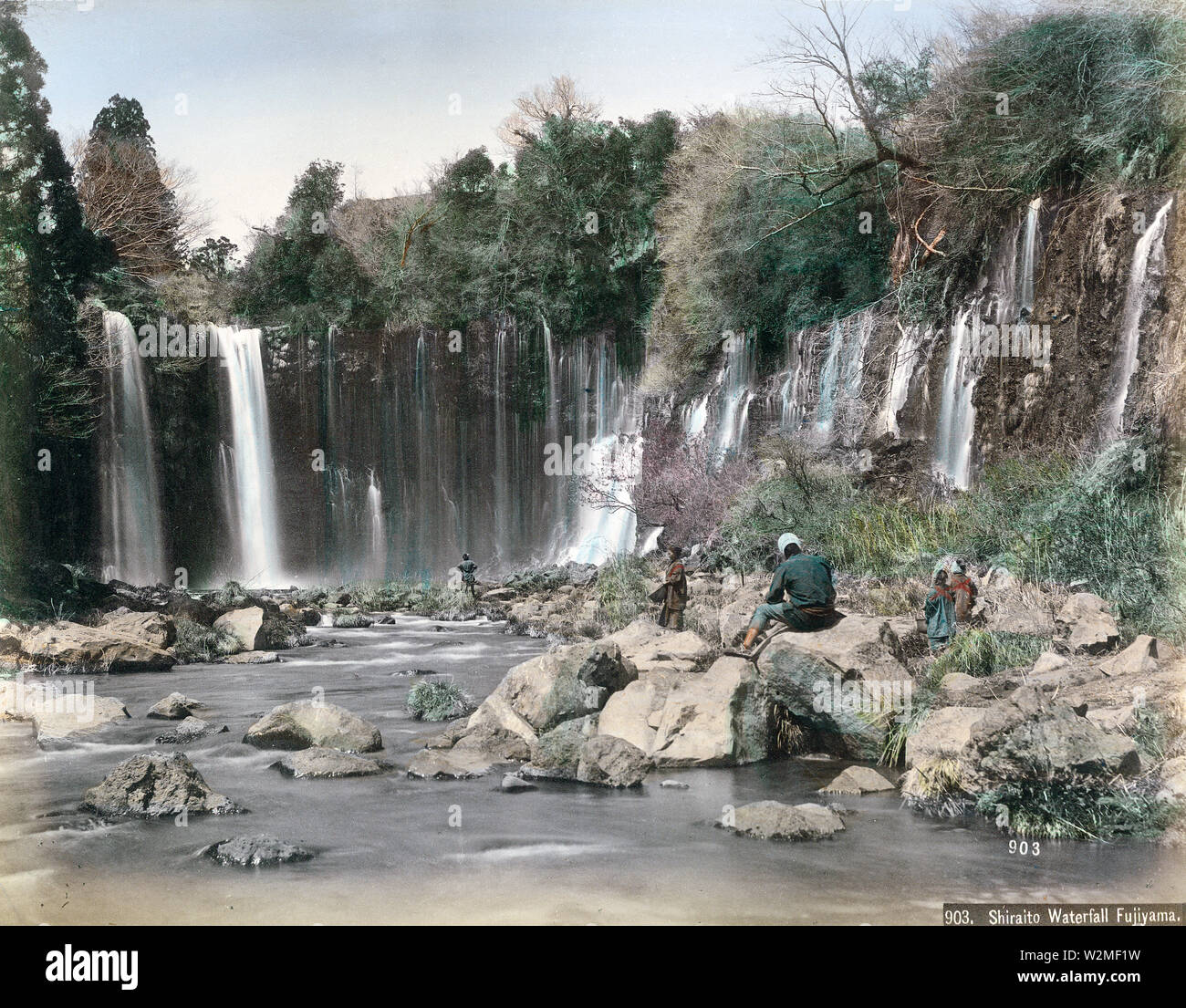 Shiraito waterfall and mt fuji in shizuoka hi-res stock photography and ...