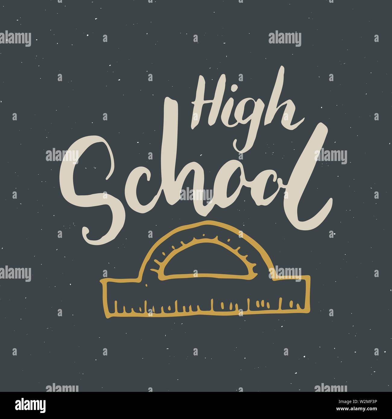 Back to School Calligraphic Lettering. Calligraphy Lettering with ...