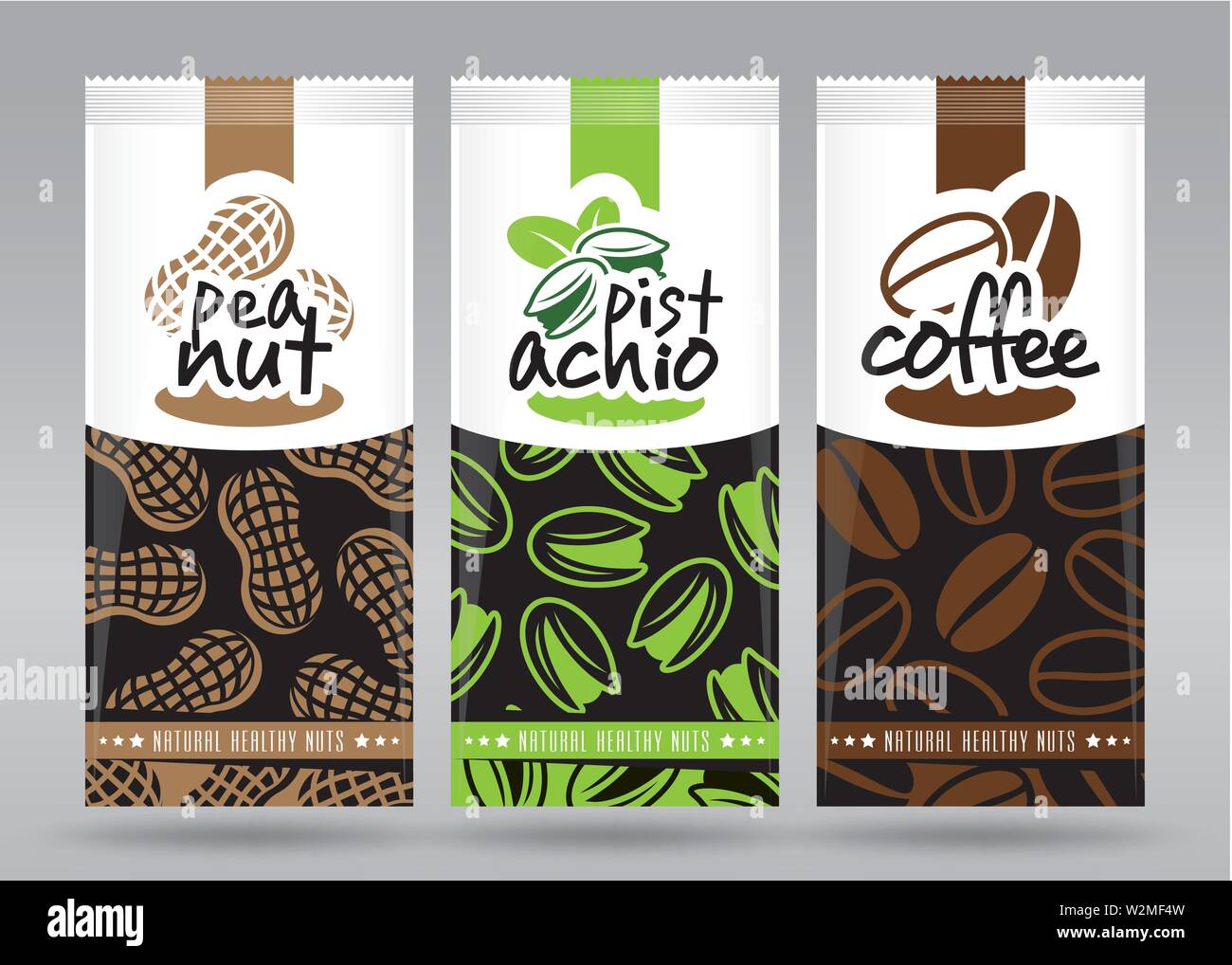 Nuts packaging set Stock Vector Image & Art - Alamy