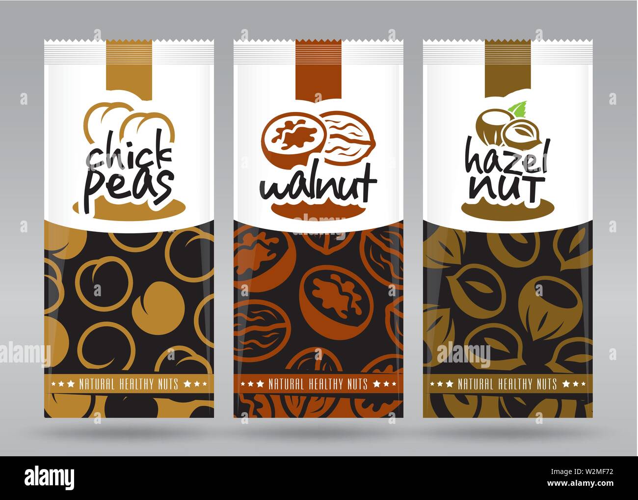 Nuts packaging set Stock Vector Image & Art - Alamy