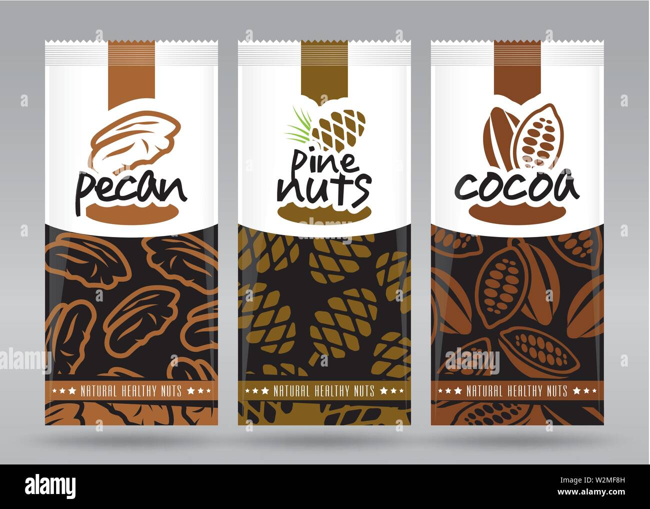 Nuts packaging set Stock Vector Image & Art - Alamy