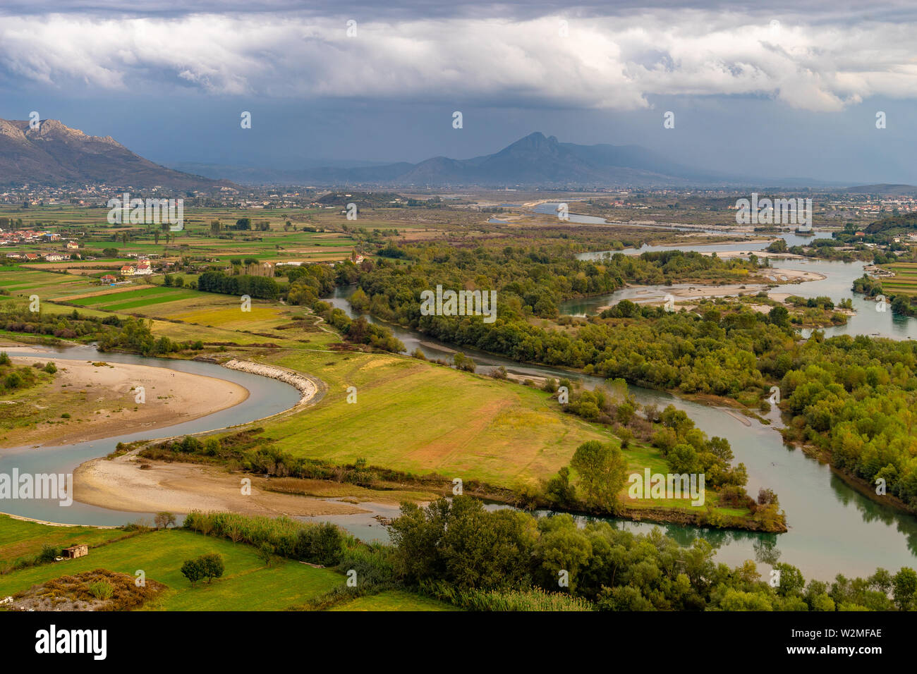 Rozafa is a famous castle in the county of Shkoder in Albania Stock ...