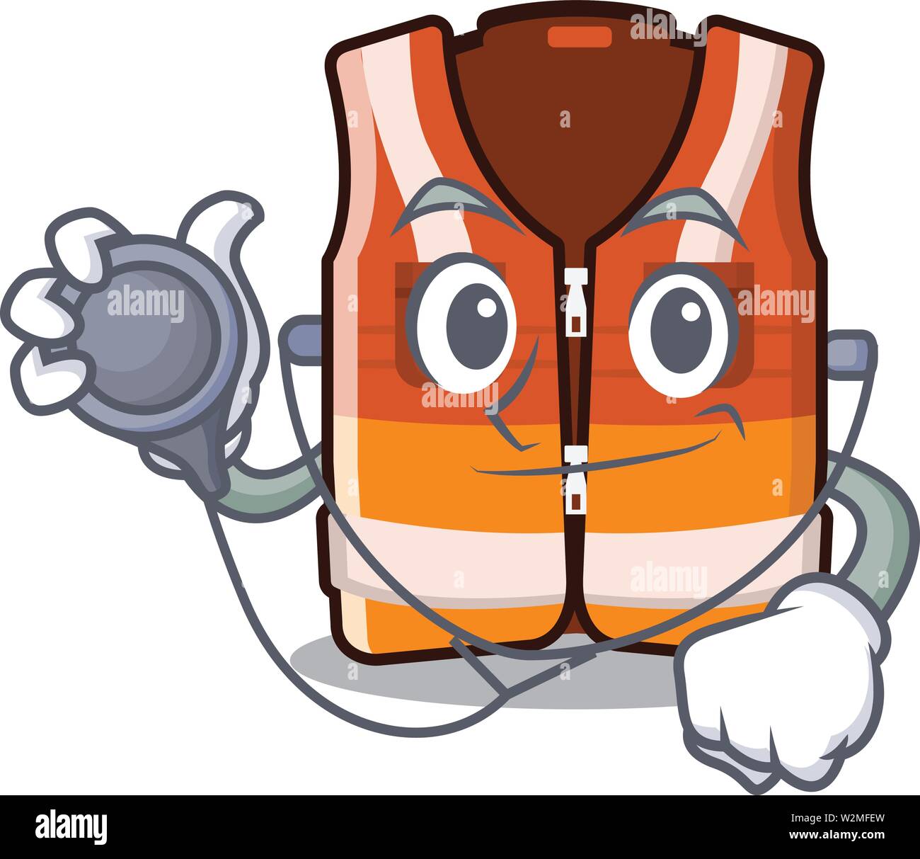 Doctor safety vest isolated in the character Stock Vector Image & Art ...