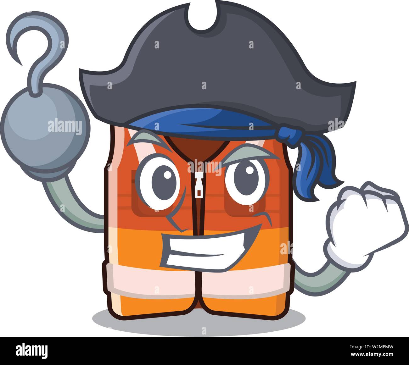 Pirate safety vest isolated in the character Stock Vector Image & Art ...