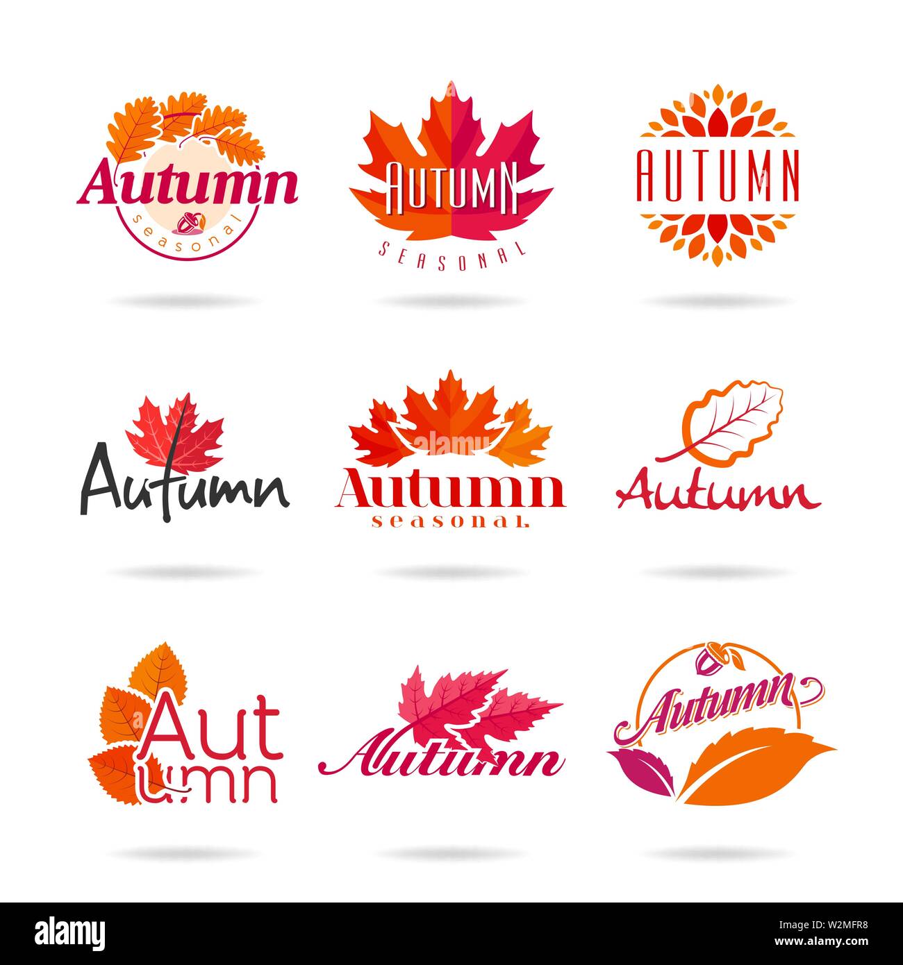 Autumn fall banner templates Cut Out Stock Images & Pictures - Alamy