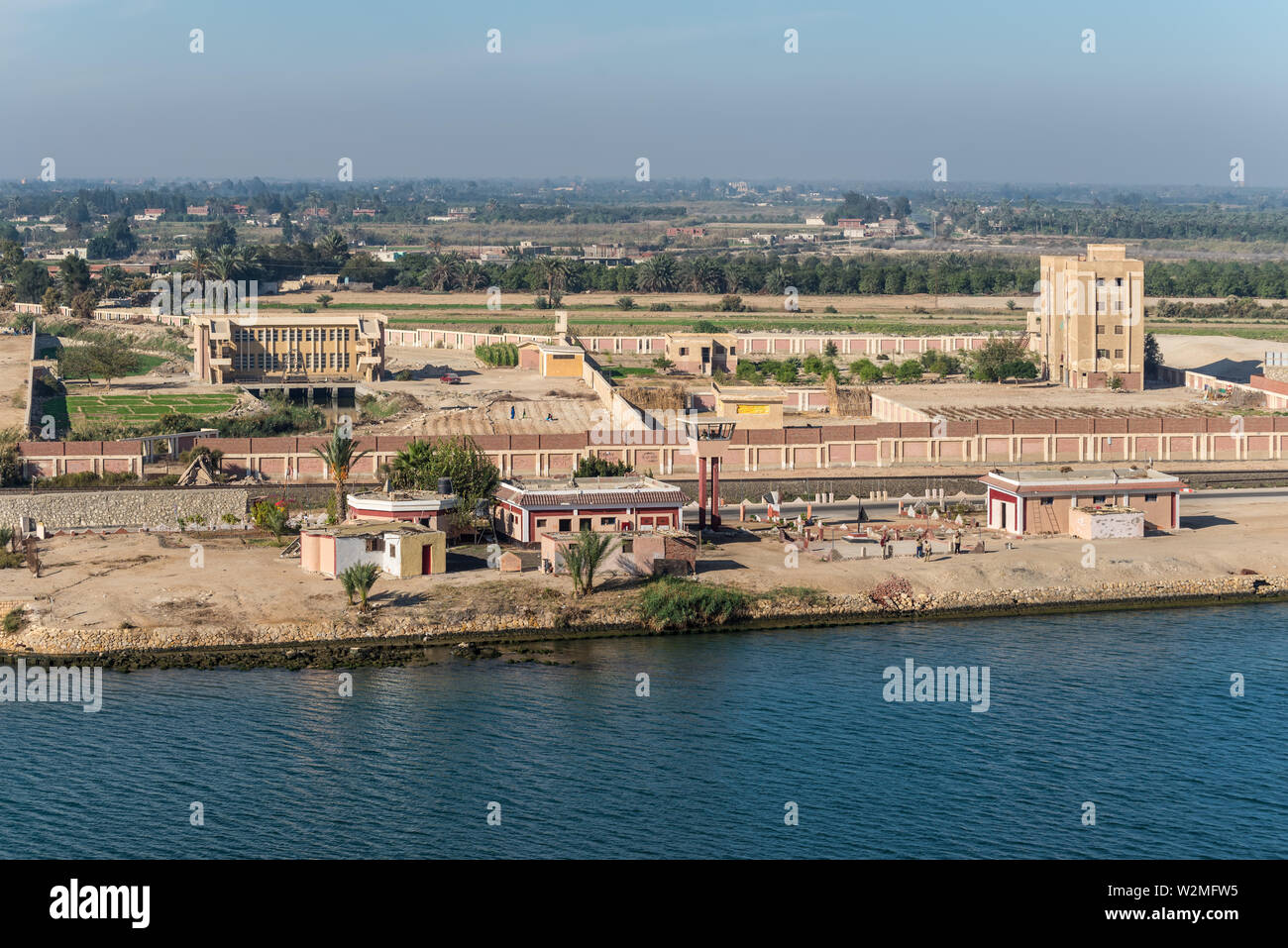 Egypt suez canal typical canal hi-res stock photography and images - Alamy