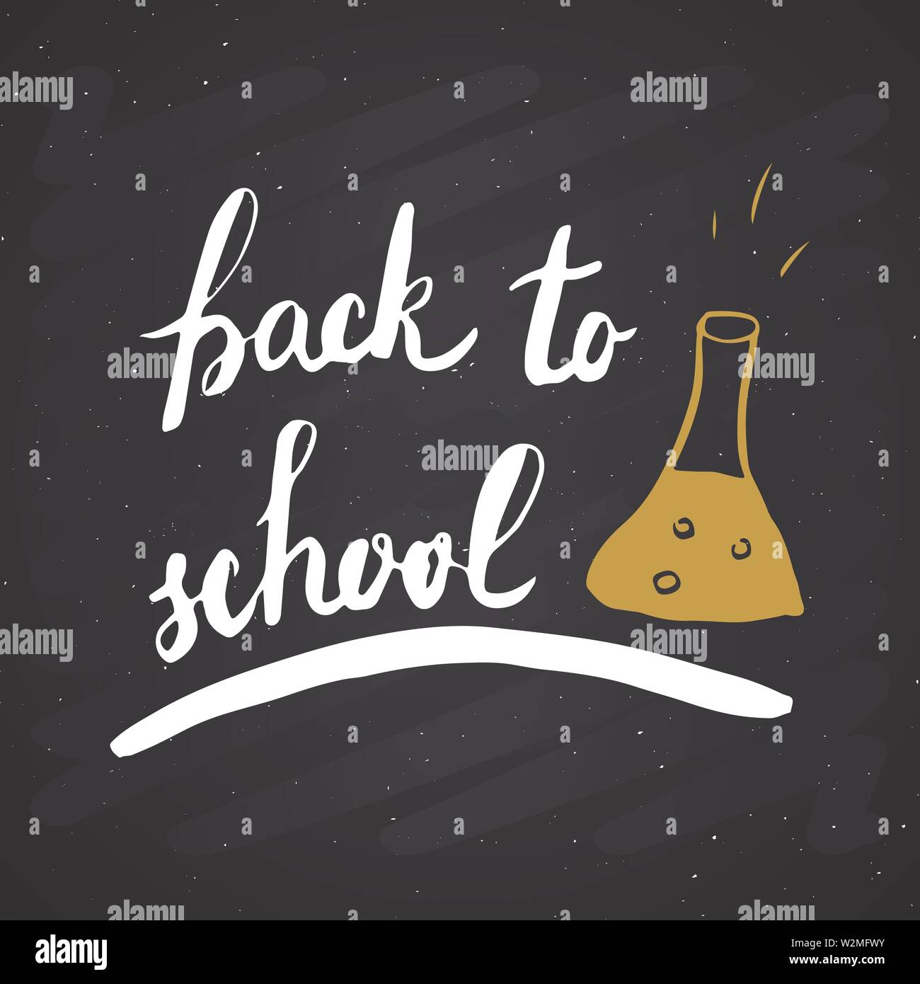 Back to School Calligraphic Lettering. Calligraphy Lettering with ...