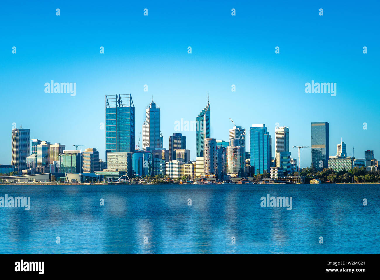 skyline of perth at night in western australia Stock Photo - Alamy