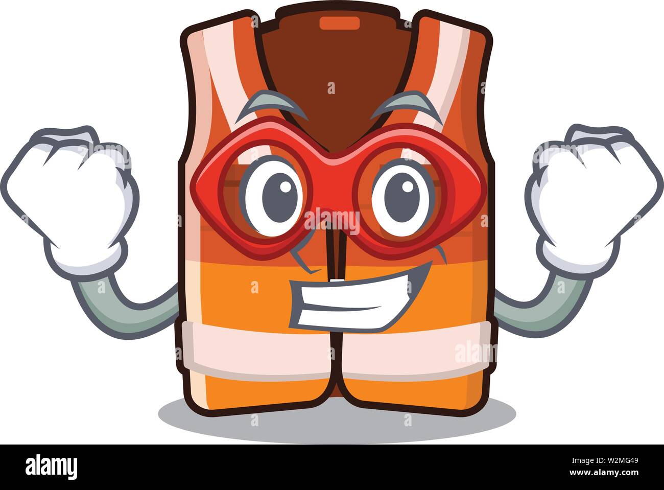 Super hero safety vest hanging on mascot wall Stock Vector Image & Art ...