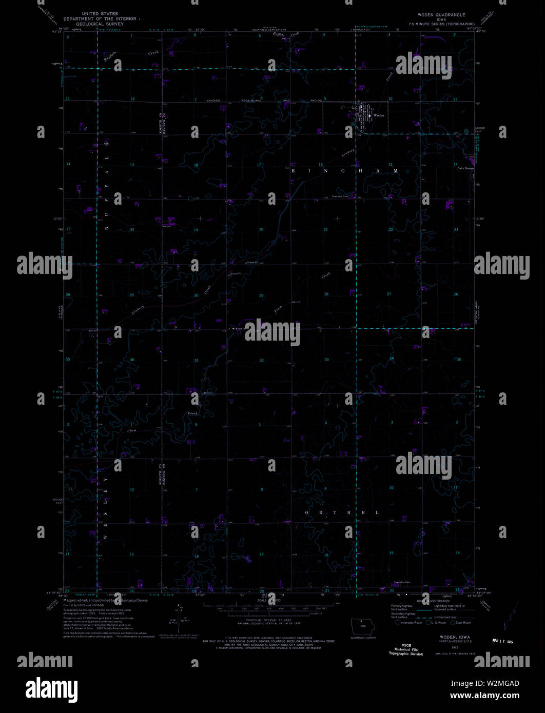 Map of woden hi-res stock photography and images - Alamy