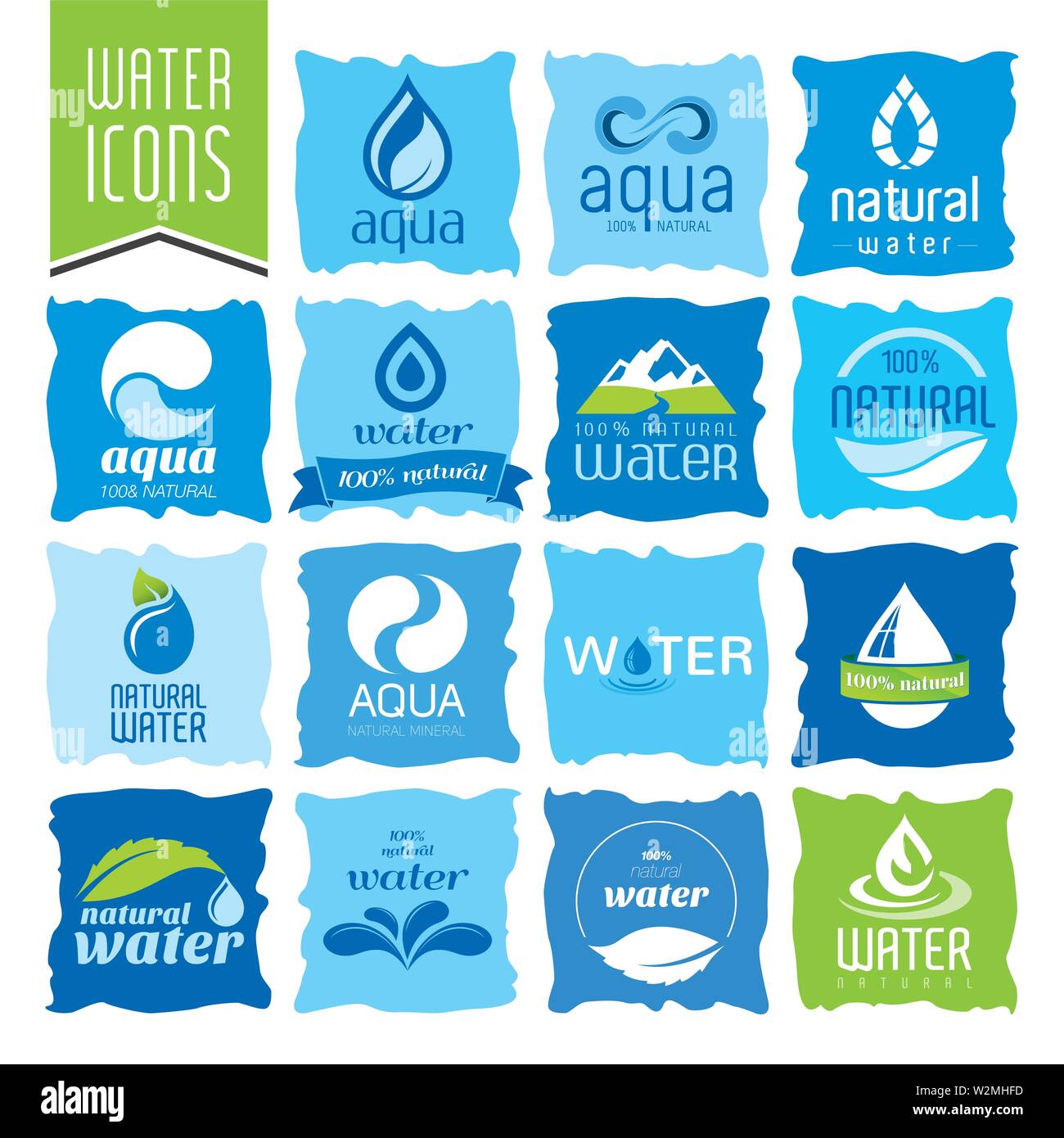 Water icon set Stock Vector Image & Art - Alamy