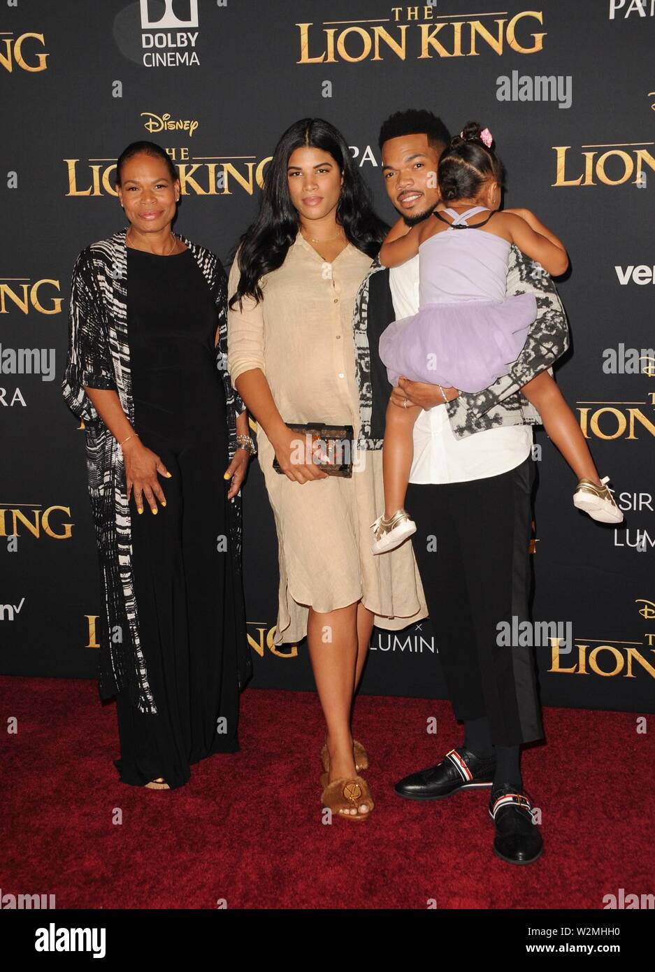 Los Angeles, CA, USA. 9th July, 2019. Kirsten Corley, Chance The Rapper ...