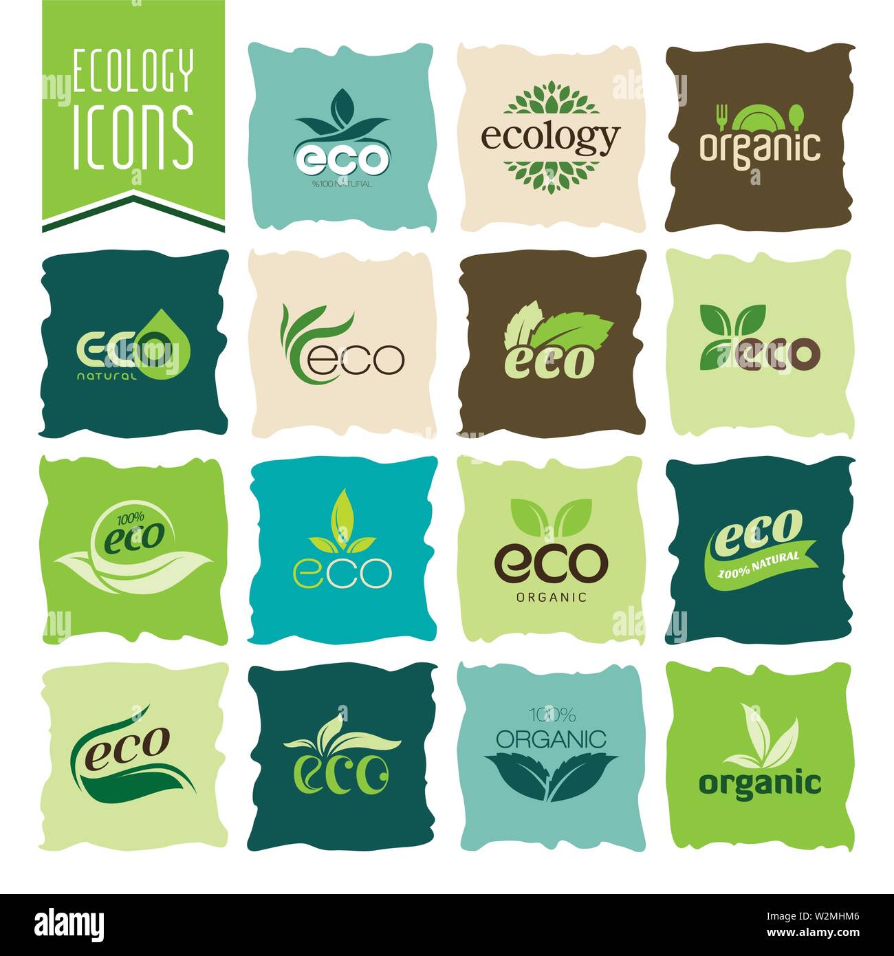 Ecology icon set. Eco-icons Stock Vector Image & Art - Alamy