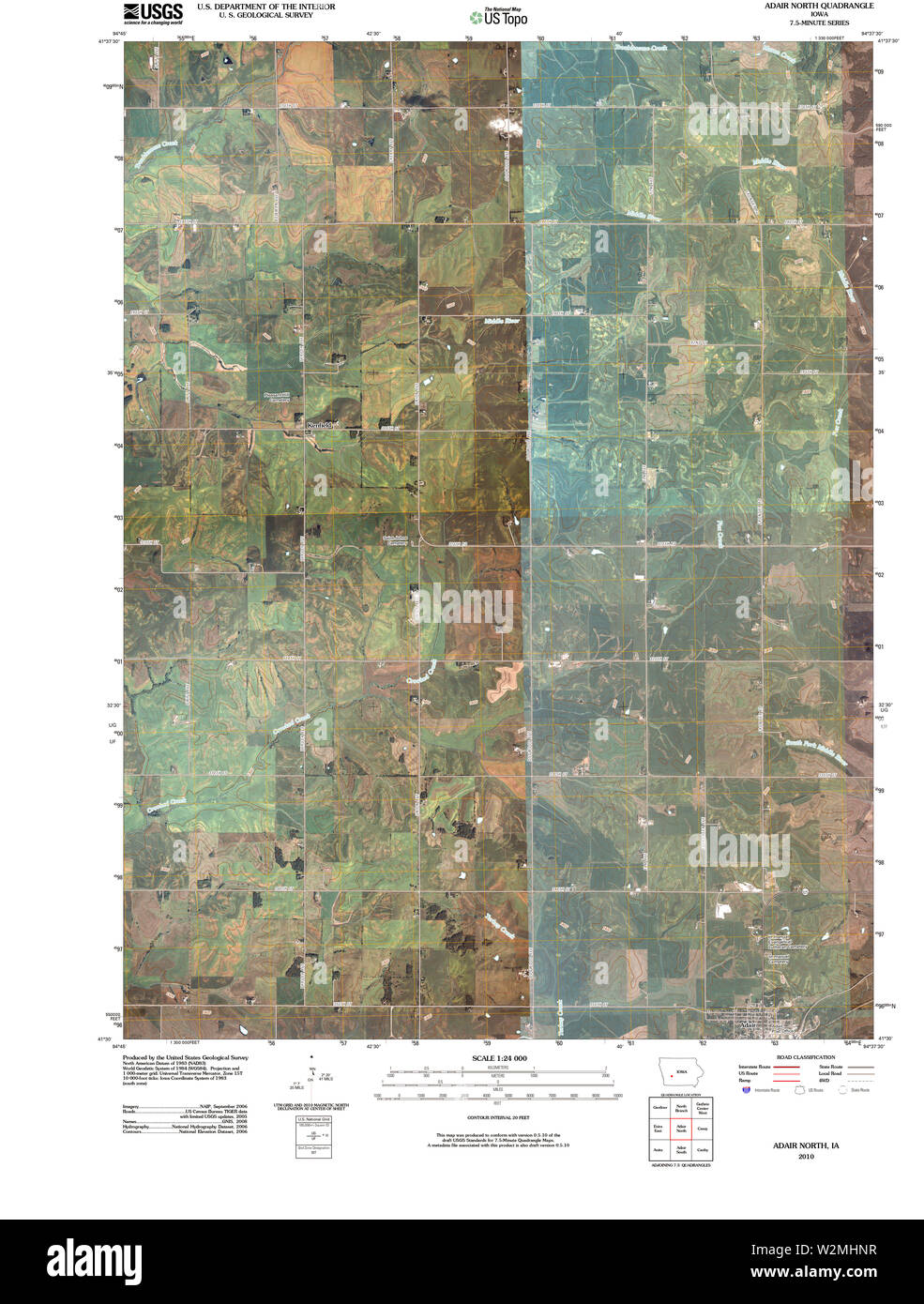 Map of adair iowa hi-res stock photography and images - Alamy