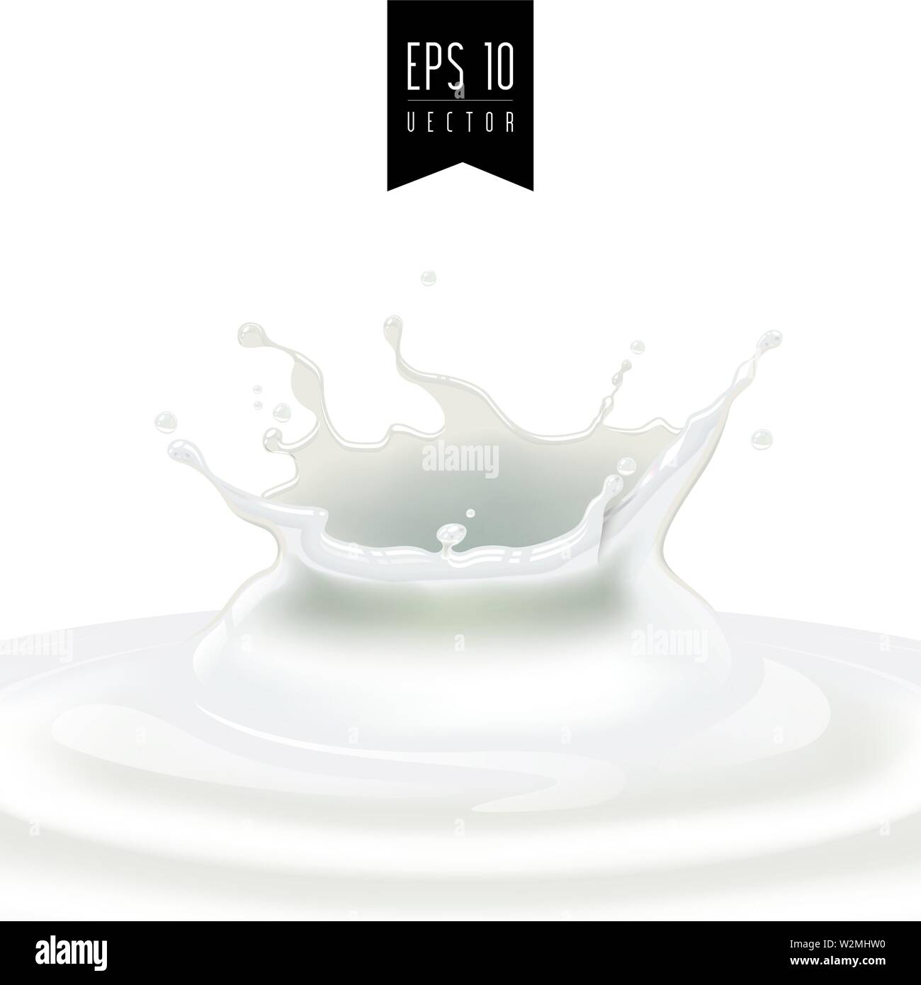 Splash of milk vector Stock Vector Image & Art - Alamy