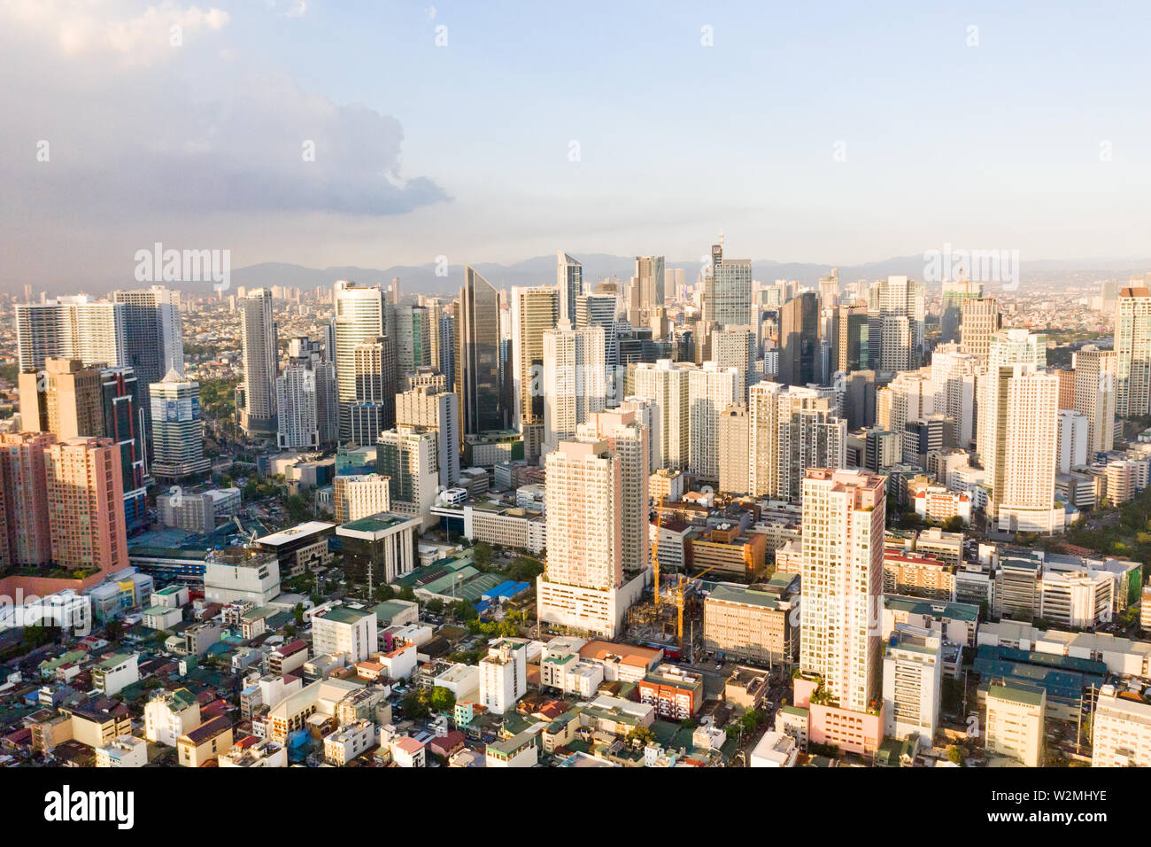 Modern city. The city of Manila, the capital of the Philippines. Modern ...