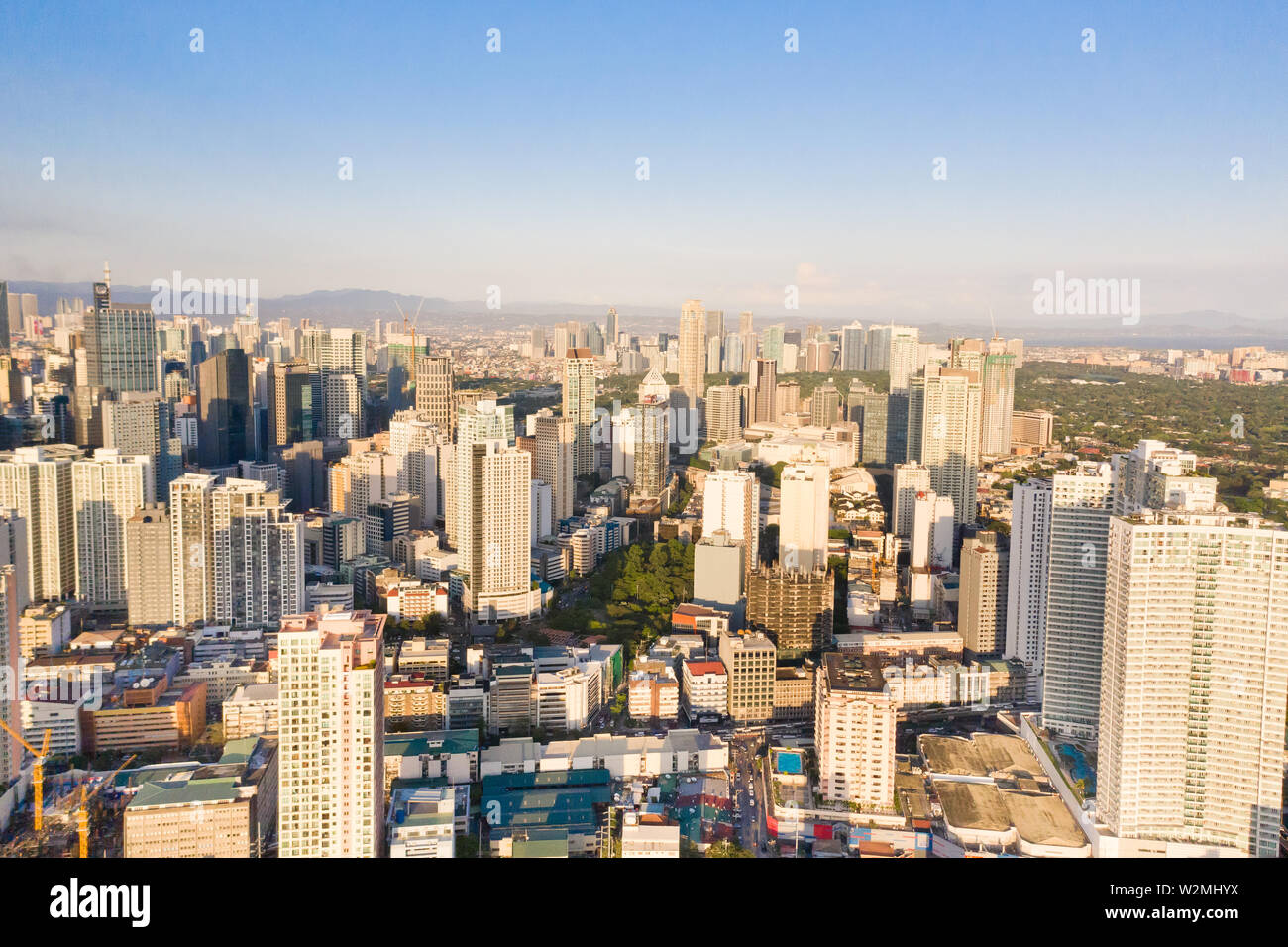 Modern city. The city of Manila, the capital of the Philippines. Modern ...