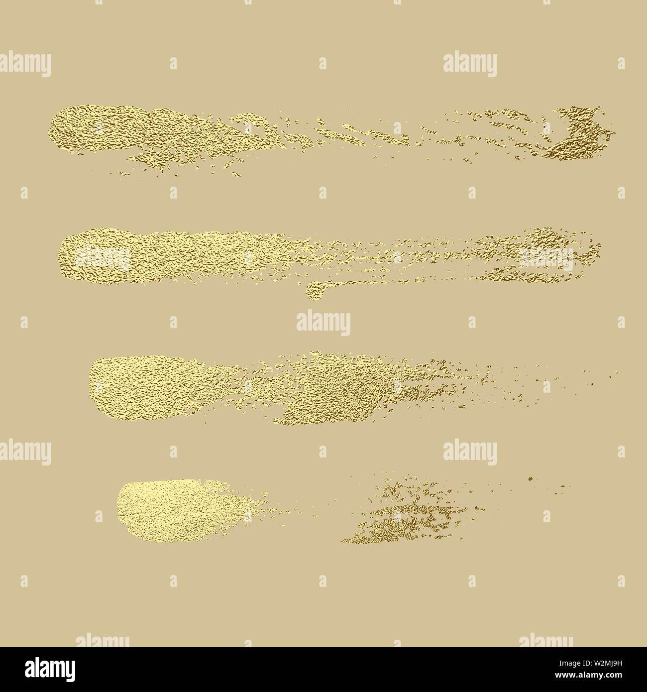 Gold paint stroke. Abstract gold glittering textured art illustration ...