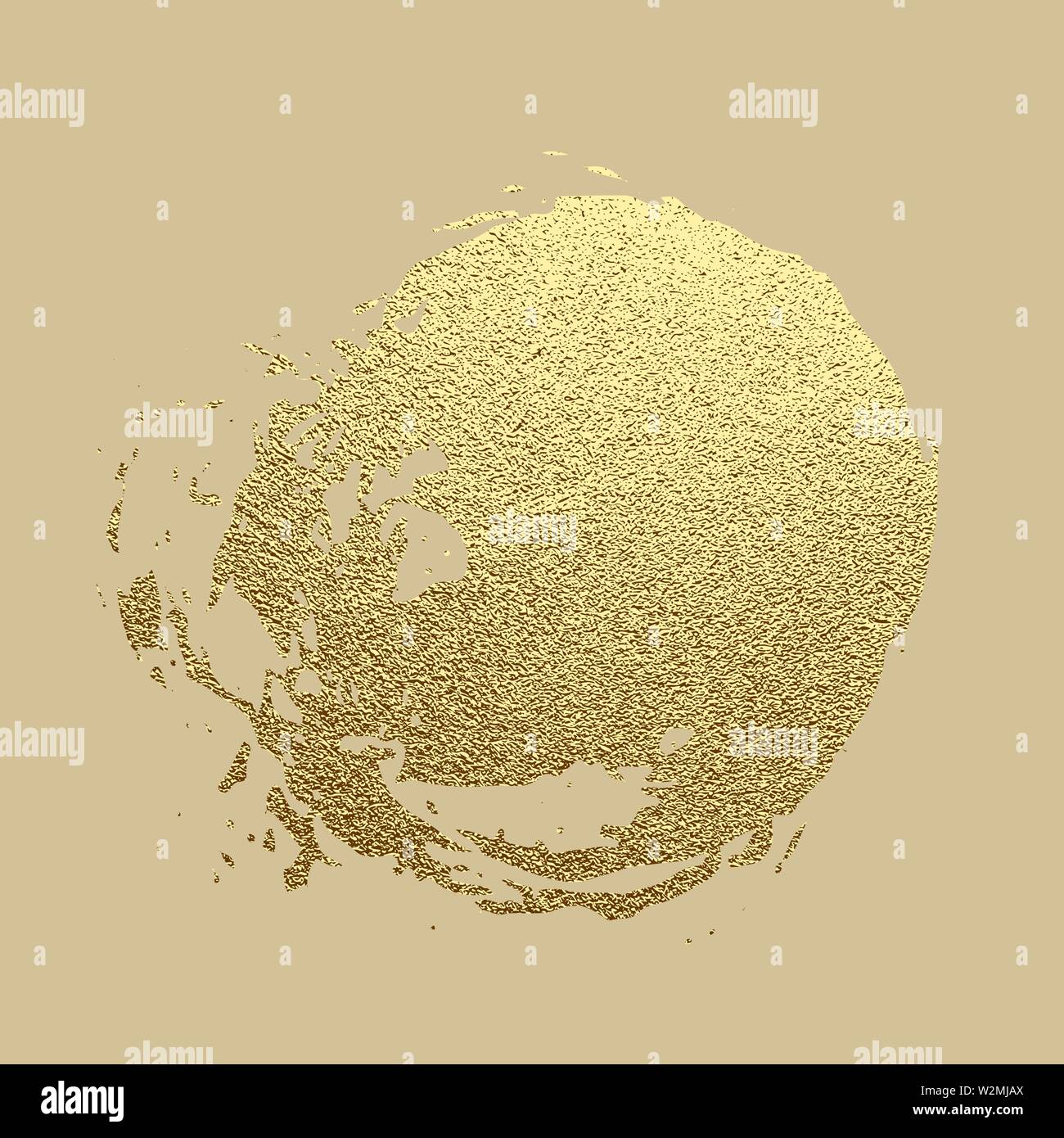 Gold paint stroke. Abstract gold glittering textured art illustration ...