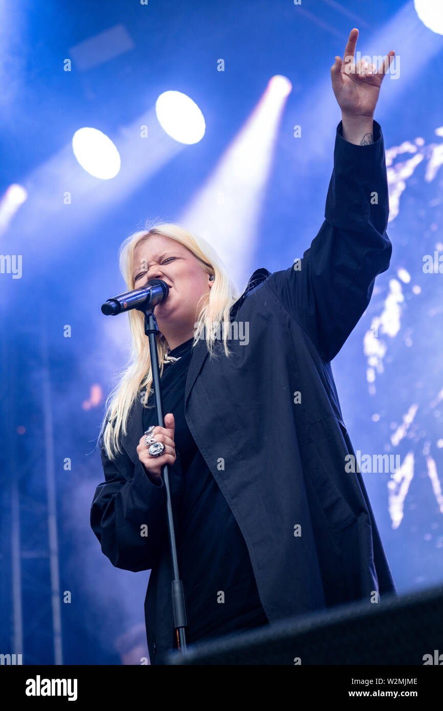 Bergen, Norway - June 14th, 2019. The Finnish singer, songwriter and ...