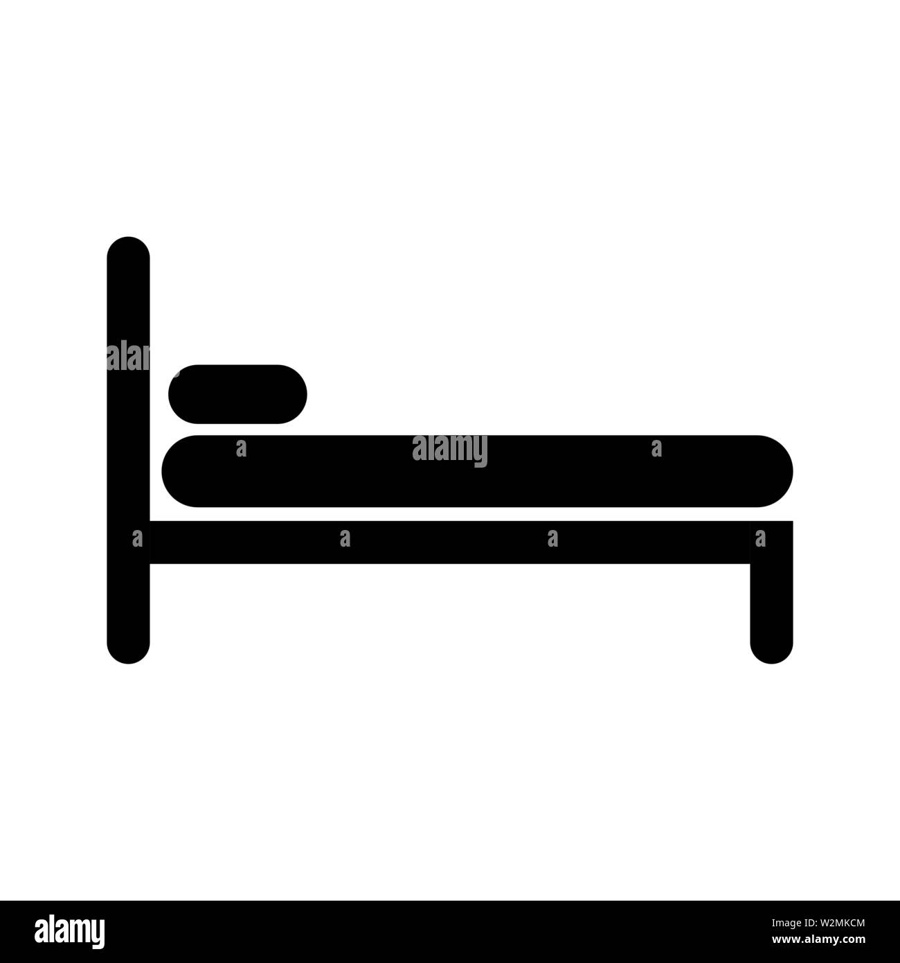 Bed icon symbol simple design. Vector eps10 Stock Vector Image & Art ...