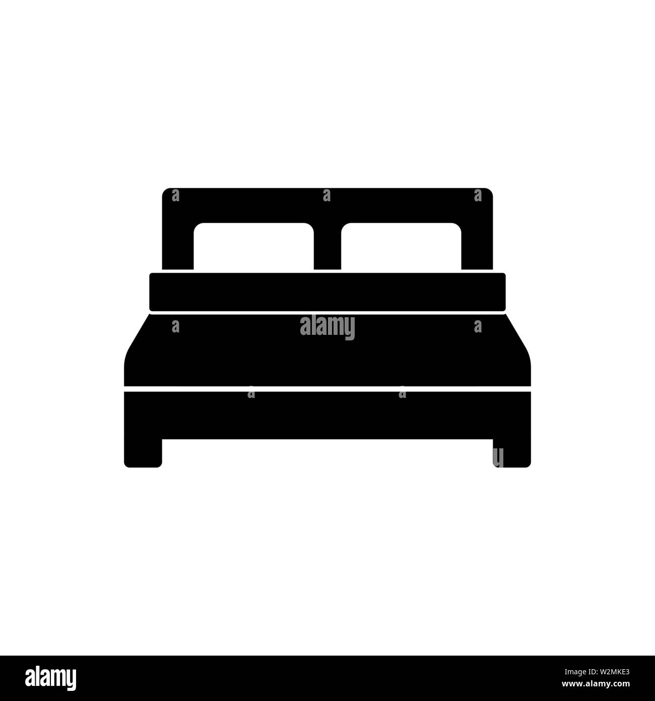 Bed icon symbol simple design. Vector eps10 Stock Vector Image & Art ...