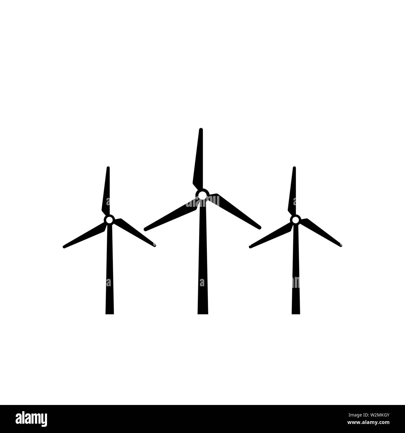 Wind turbine icon symbol. Simple design.Vector eps10 Stock Vector Image ...