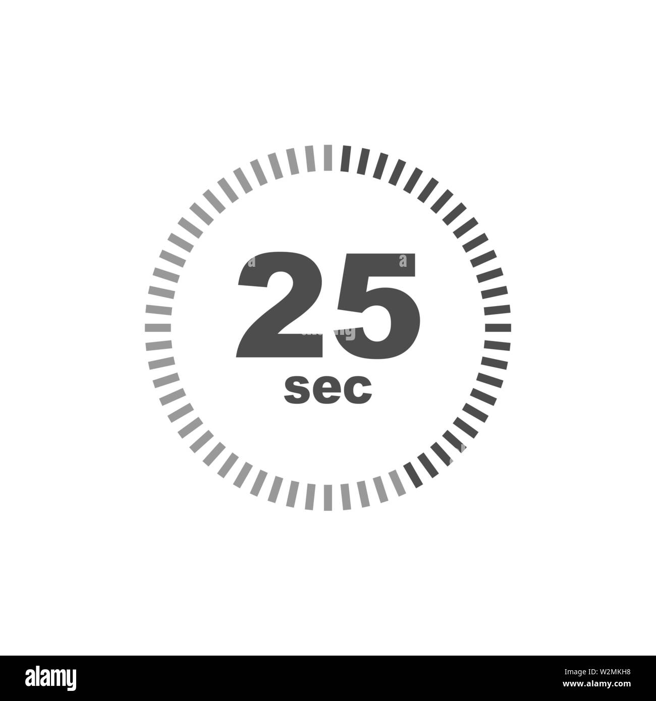 25 sec stopwatch Stock Vector Images - Alamy