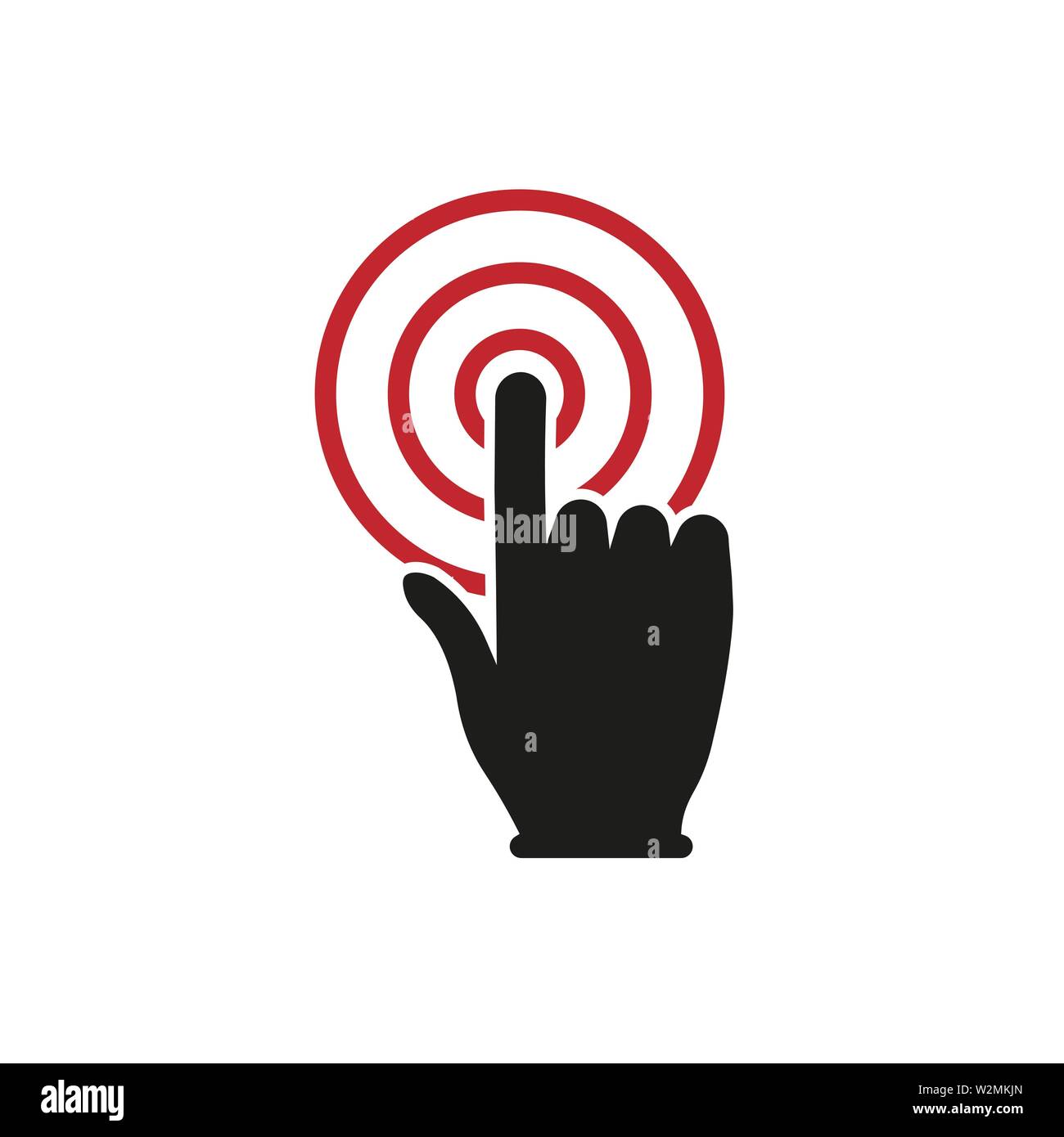 Hand click button hi-res stock photography and images - Alamy