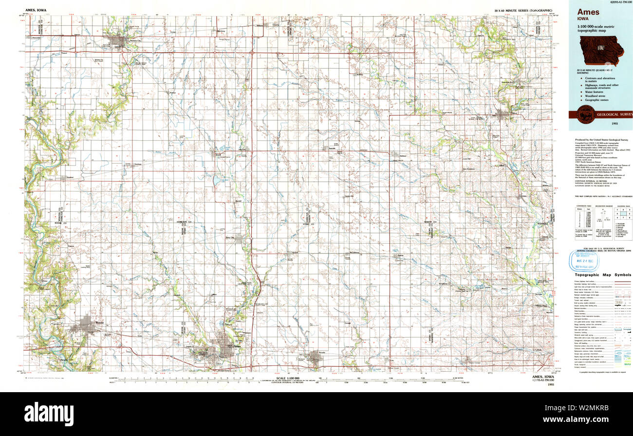 Ames iowa map hi-res stock photography and images - Alamy